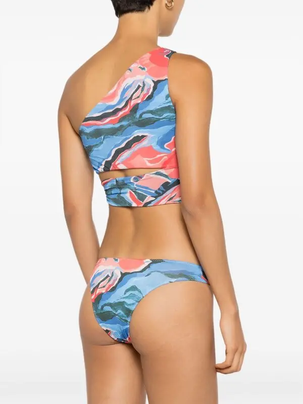 CLUBE BOSSA Carnavon Graphic-print Bikini Top