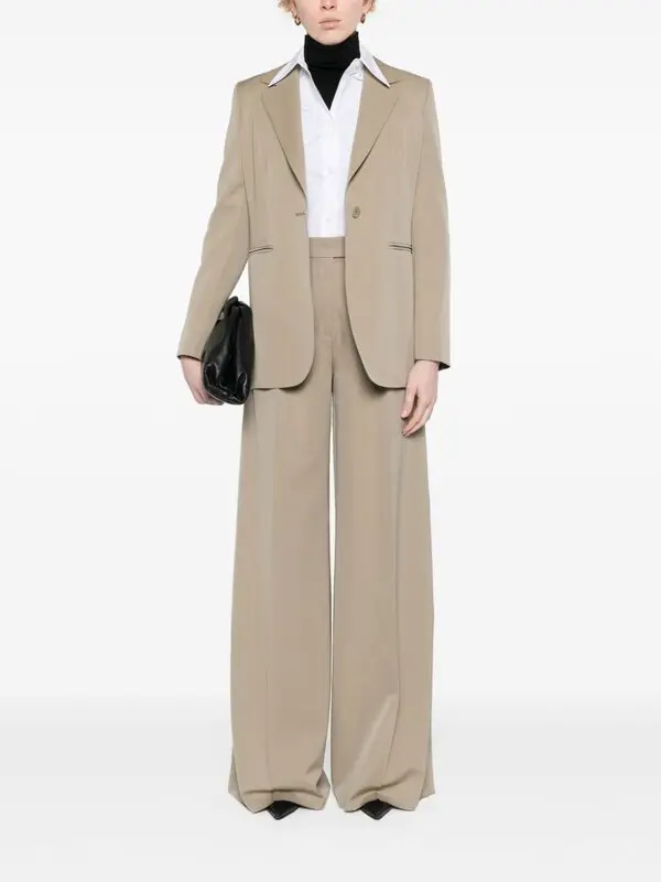 Max Mara Pleated Wide-leg Trousers - Neutrals