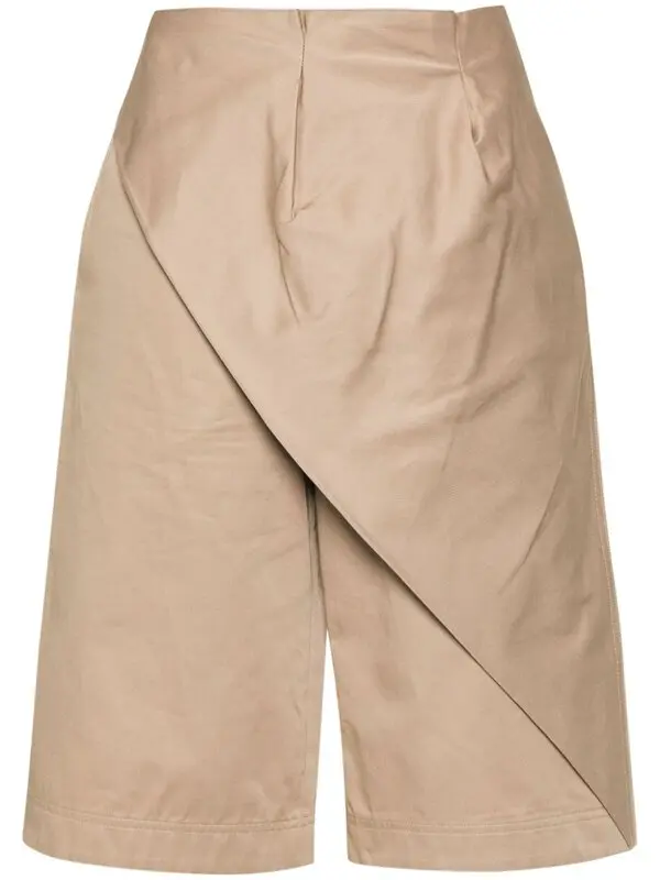 Loewe Overlapping Faille Pleated Shorts