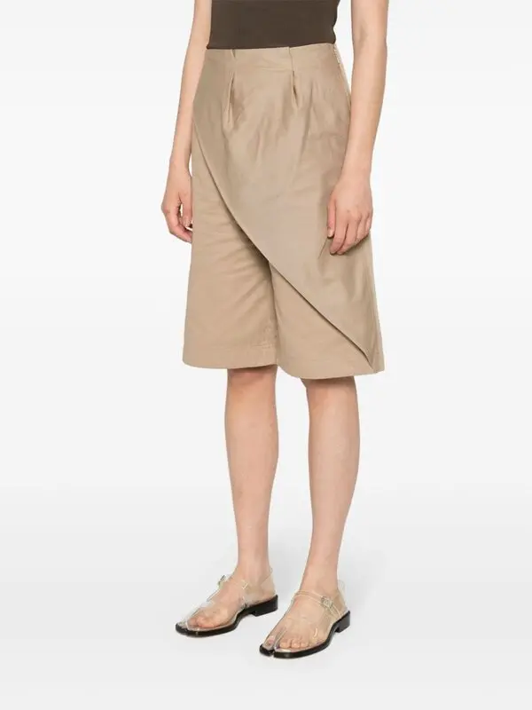 Loewe Overlapping Faille Pleated Shorts