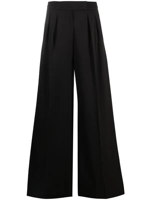 Max Mara High-waist Wide-leg Pleated Trousers