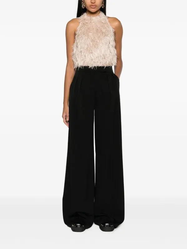 Max Mara High-waist Wide-leg Pleated Trousers