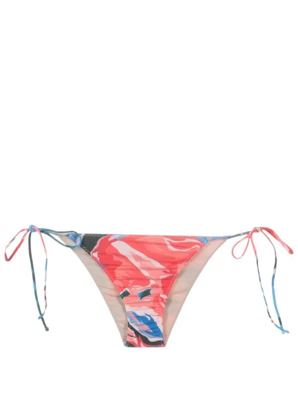 CLUBE BOSSA Aava Graphic-print Bikini Bottom - Blue