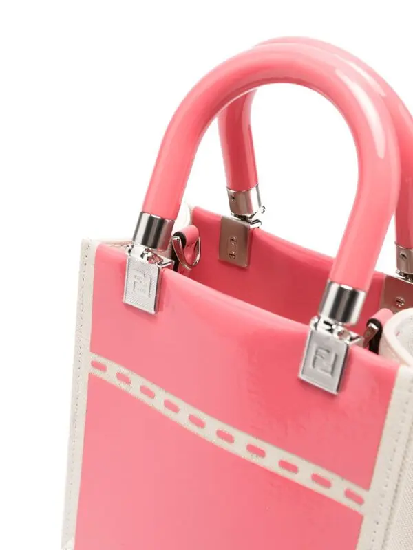 Fendi Logo-print Shoulder Bag - Pink