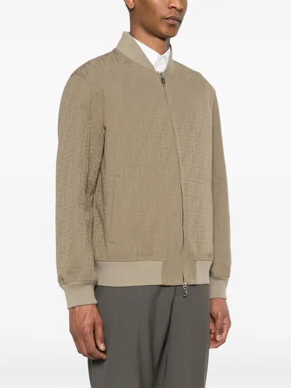 Fendi Zucca-jacquard Bomber Jacket