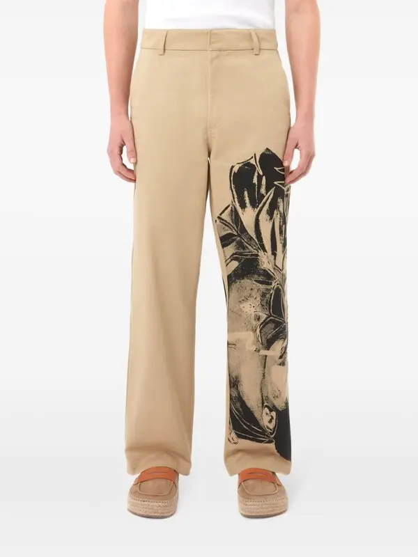 JW Anderson Graphic Print Straight-leg Trousers