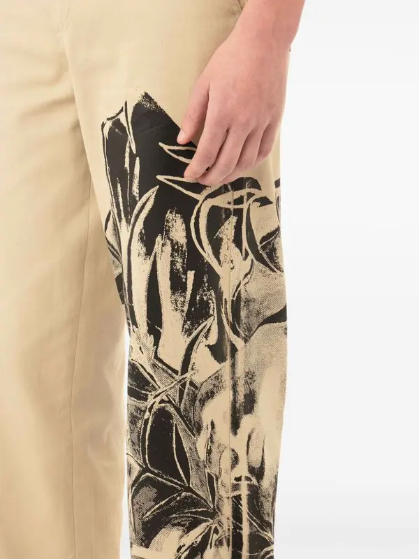 JW Anderson Graphic Print Straight-leg Trousers