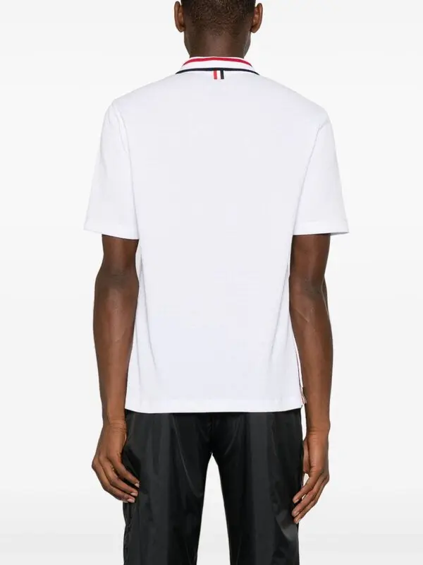 Thom Browne Rwb-stripe Cotton Shirt