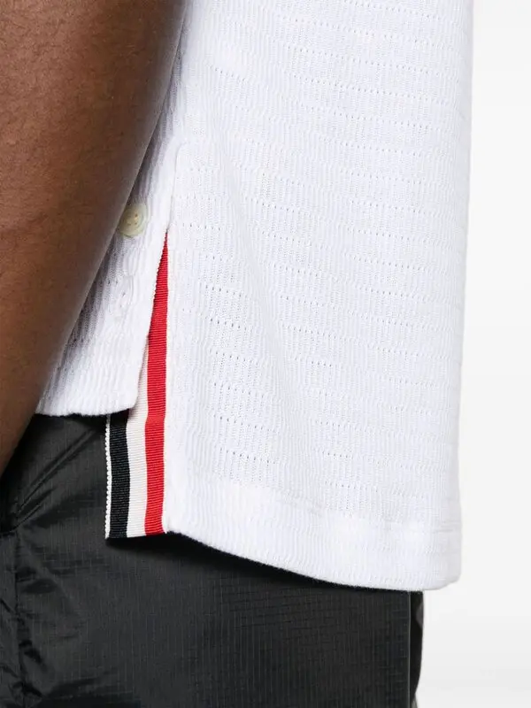 Thom Browne Rwb-stripe Cotton Shirt