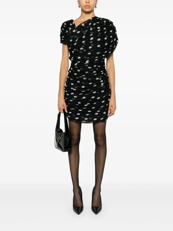 Saint Laurent Polka-dot Mini Dress