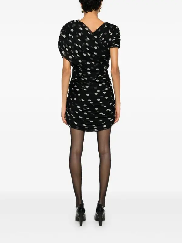Saint Laurent Polka-dot Mini Dress