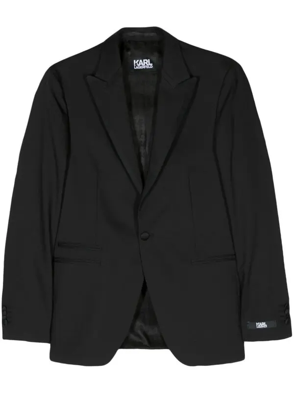 Karl Lagerfeld Peak Single-breasted Blazer