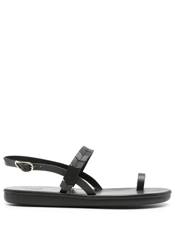 ANCIENT GREEK SANDALS Kamara Leather Sandals - Black