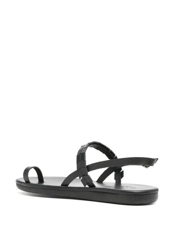 ANCIENT GREEK SANDALS Kamara Leather Sandals - Black