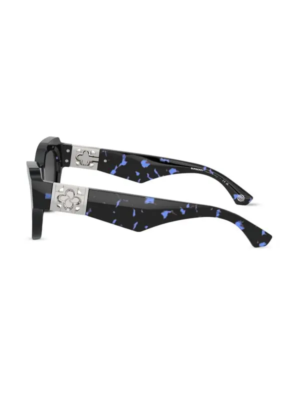 Burberry Rose Monogram Cat-eye Sunglasses - Blue