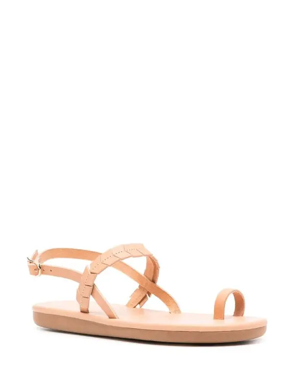 ANCIENT GREEK SANDALS Kamara Leather Sandals - Brown