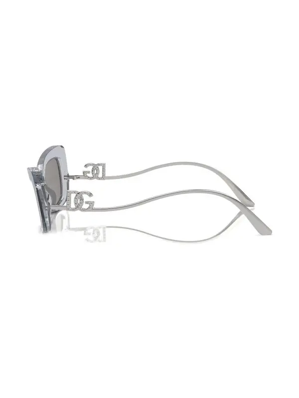 Dolce & Gabbana Crystal Cat-eye Sunglasses - Silver