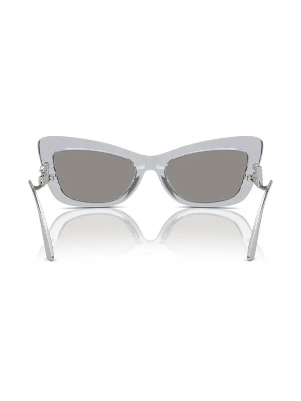 Dolce & Gabbana Crystal Cat-eye Sunglasses - Silver