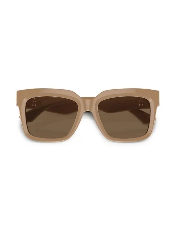 Burberry Monogram Plaque Wayfarer Sunglasses