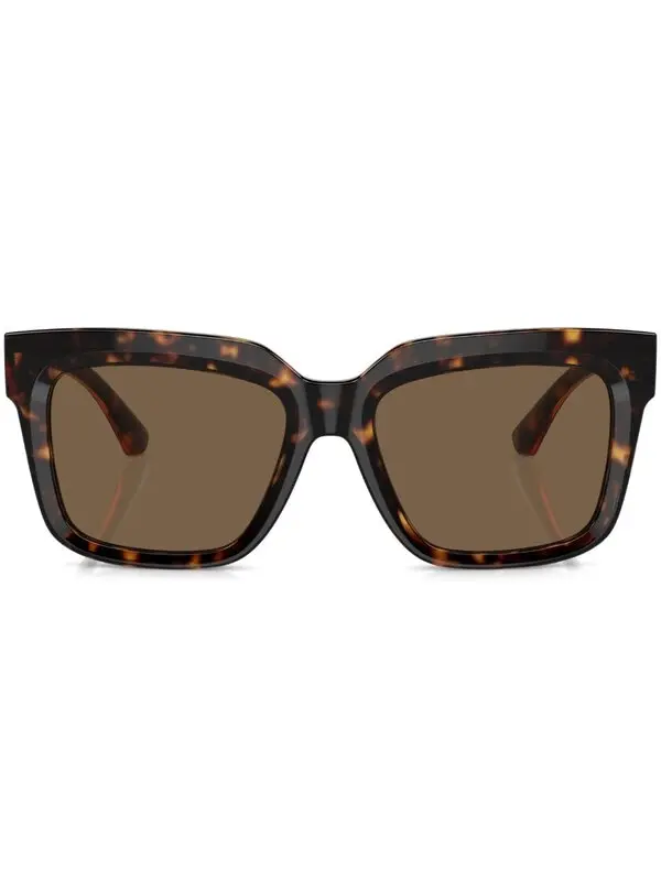 Burberry Tortoiseshell Square-frame Sunglasses - Brown