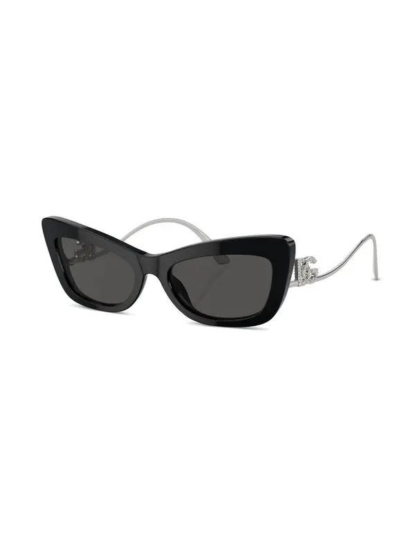 Dolce & Gabbana Crystal Cat-eye Sunglasses - Silver