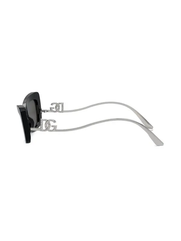 Dolce & Gabbana Crystal Cat-eye Sunglasses - Silver