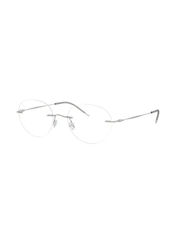 Giorgio Armani Rimless Round-frame Eyeglasses