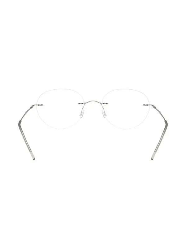 Giorgio Armani Rimless Round-frame Eyeglasses