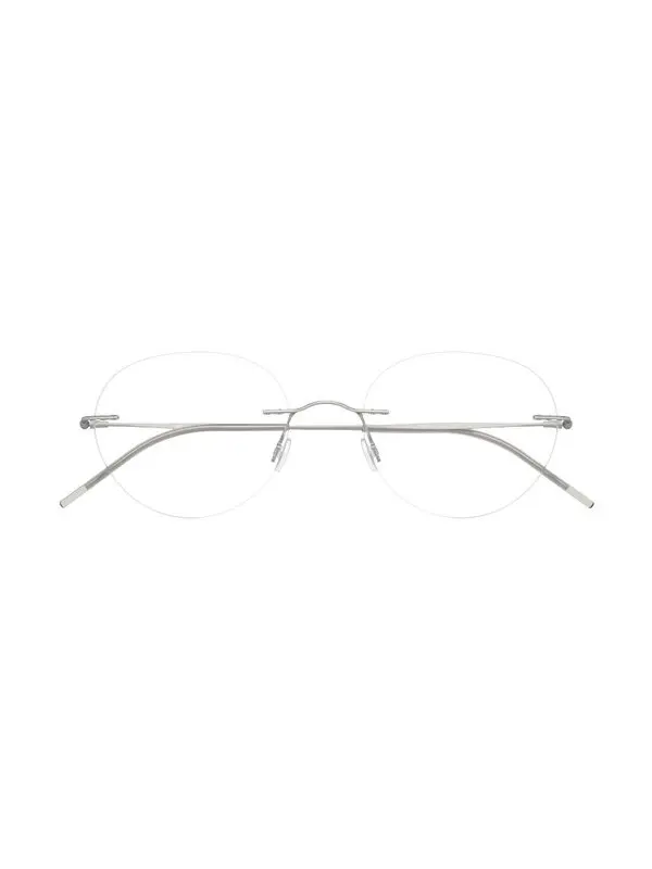 Giorgio Armani Rimless Round-frame Eyeglasses