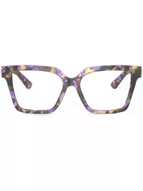 Dolce & Gabbana Logo-plaque Glasses - Blue