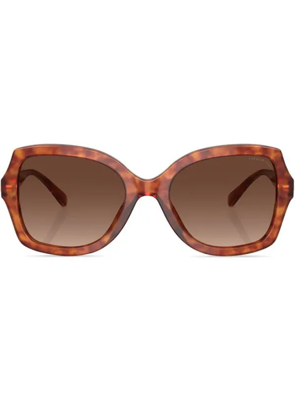 COACH® Tortoiseshell Butterfly Sunglasses - Brown
