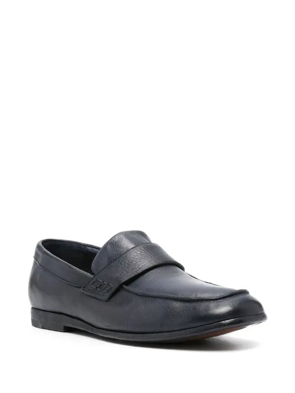 Moma Pebbled-leather Loafers