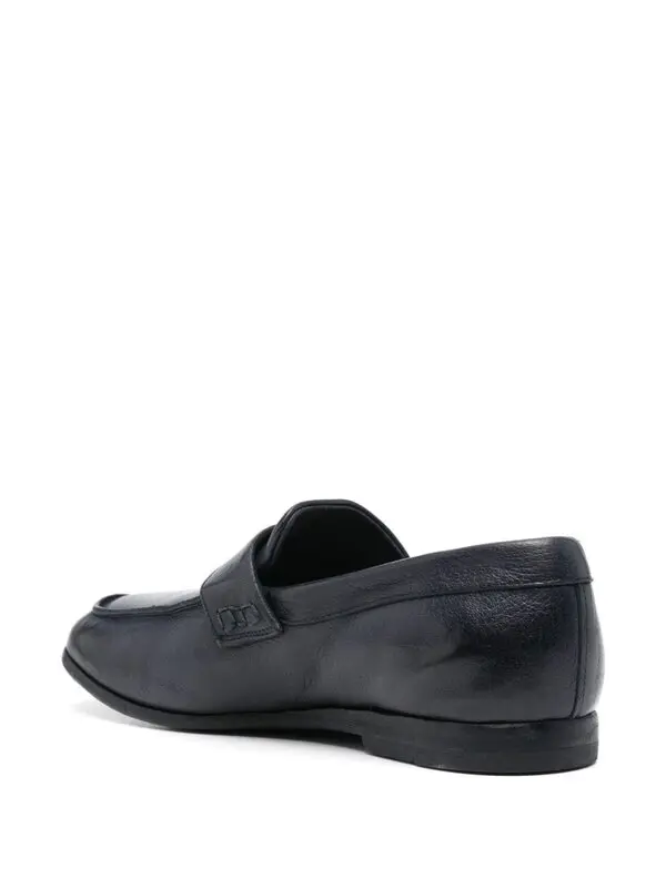 Moma Pebbled-leather Loafers