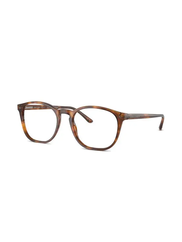 Giorgio Armani Tortoiseshell Round-frame Glasses - Brown