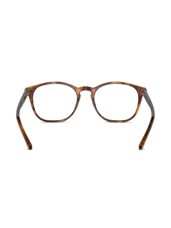 Giorgio Armani Tortoiseshell Round-frame Glasses - Brown