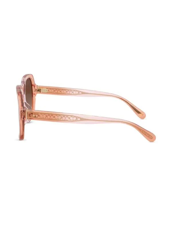 COACH Ombré-effect Oversized Sunglasses - Brown