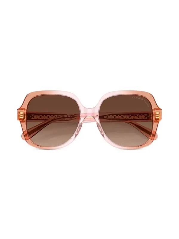 COACH Ombré-effect Oversized Sunglasses - Brown