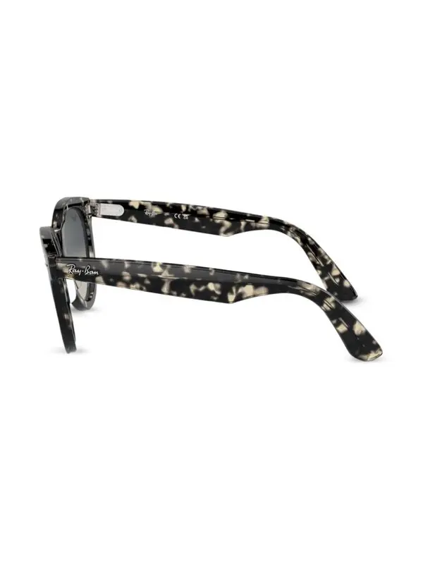 Ray-ban Wayfarer Tortoiseshell Effect Sunglasses - Grey