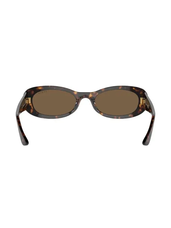 VOGUE EYEWEAR Tortoiseshell-effect Oval-frame Sunglasses
