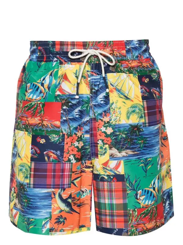 Polo Ralph Lauren Logo-patch Swim Shorts