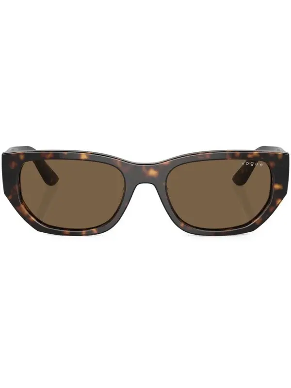 VOGUE EYEWEAR Tortoiseshell Rectangle Sunglasses