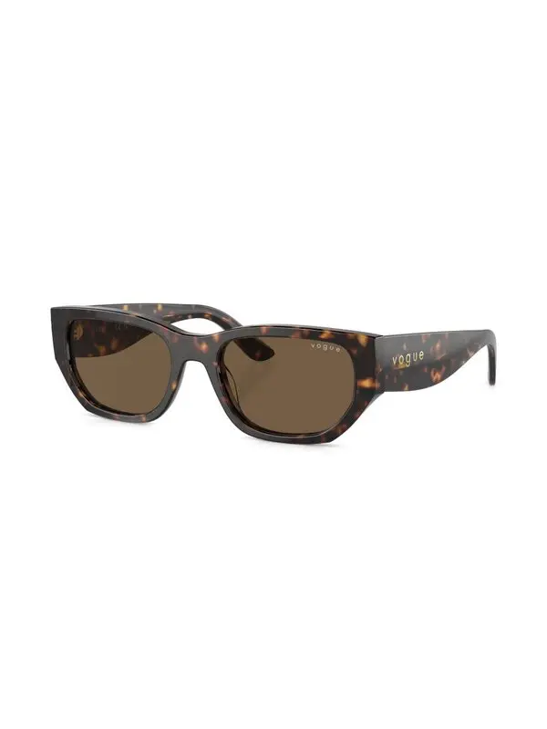 VOGUE EYEWEAR Tortoiseshell Rectangle Sunglasses