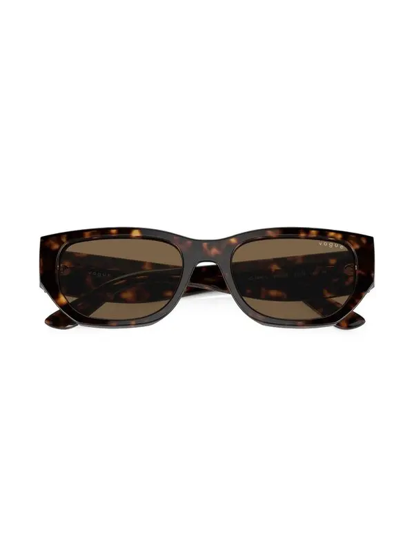 VOGUE EYEWEAR Tortoiseshell Rectangle Sunglasses