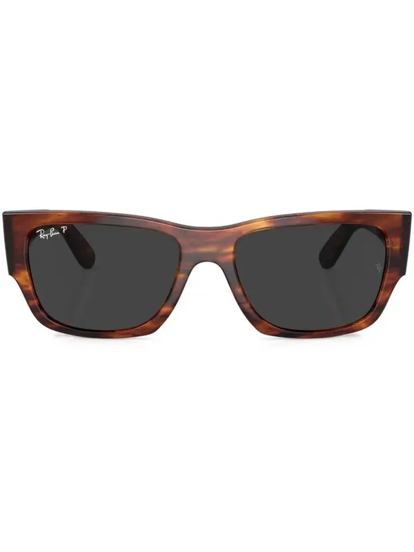 Ray-ban Carlos Rectangle-frame Sunglasses - Brown