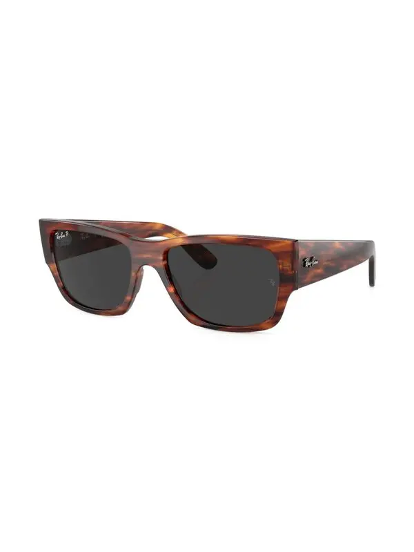 Ray-ban Carlos Rectangle-frame Sunglasses - Brown