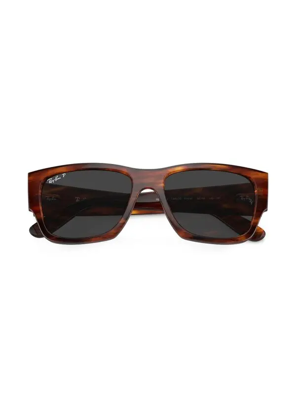 Ray-ban Carlos Rectangle-frame Sunglasses - Brown