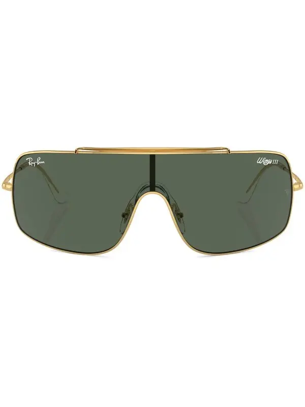 Ray-ban Wings Iii Square Sunglasses - Gold