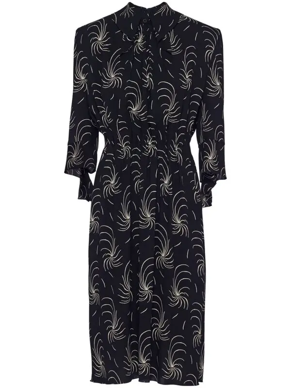 Prada Graphic-print Crepe Shirtdress