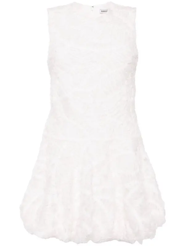 Simkhai Vallan Ruffle-detail Mini Dress - White