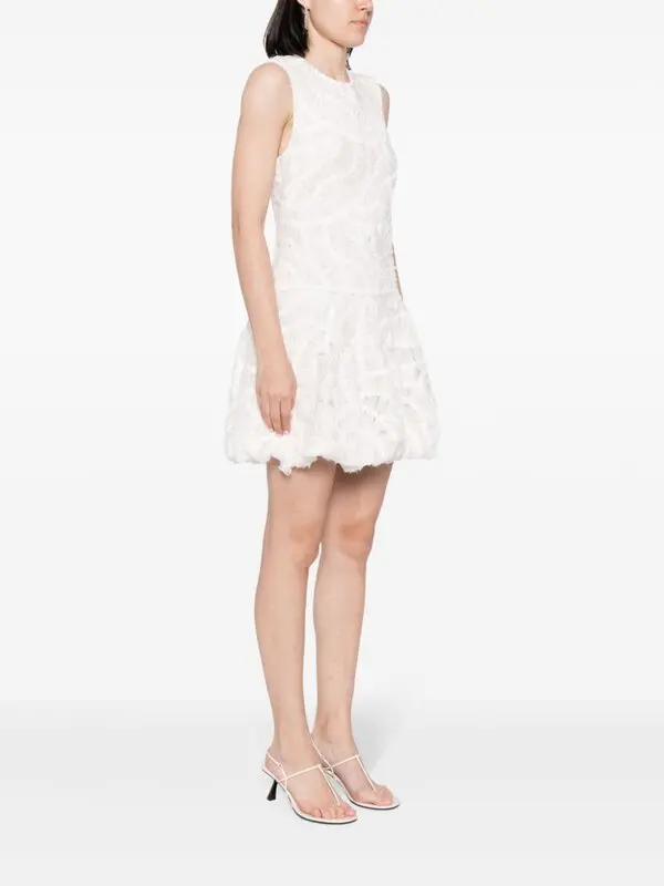 Simkhai Vallan Ruffle-detail Mini Dress - White